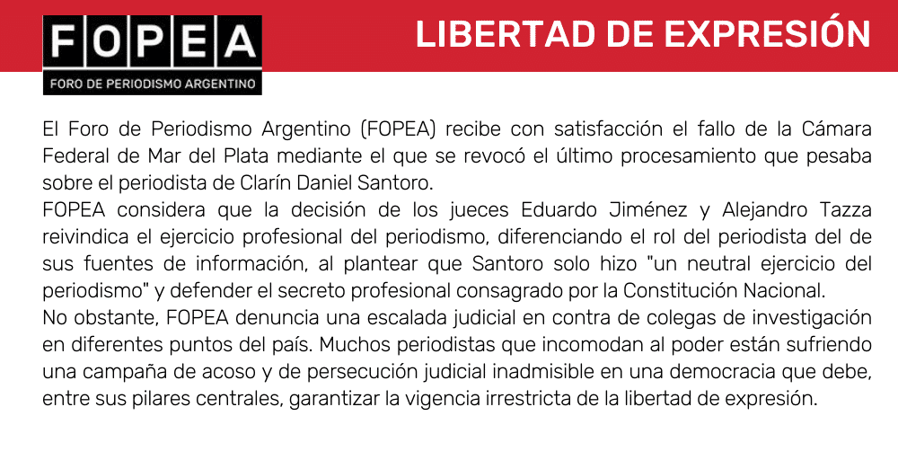 Sobre El Fallo De La Cámara Federal De Mar Del Plata Que Revocó El